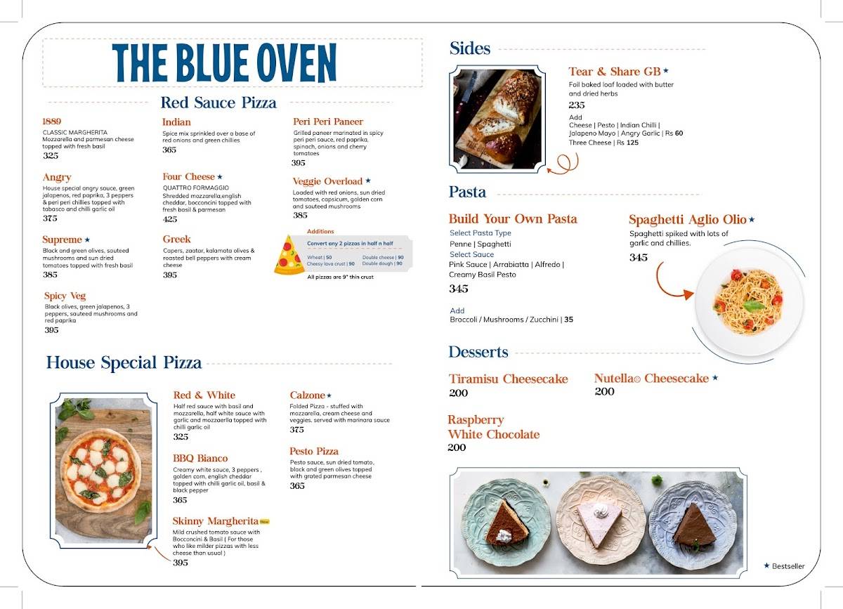 Menu at The Blue Oven, Ahmedabad, Urban Chowk