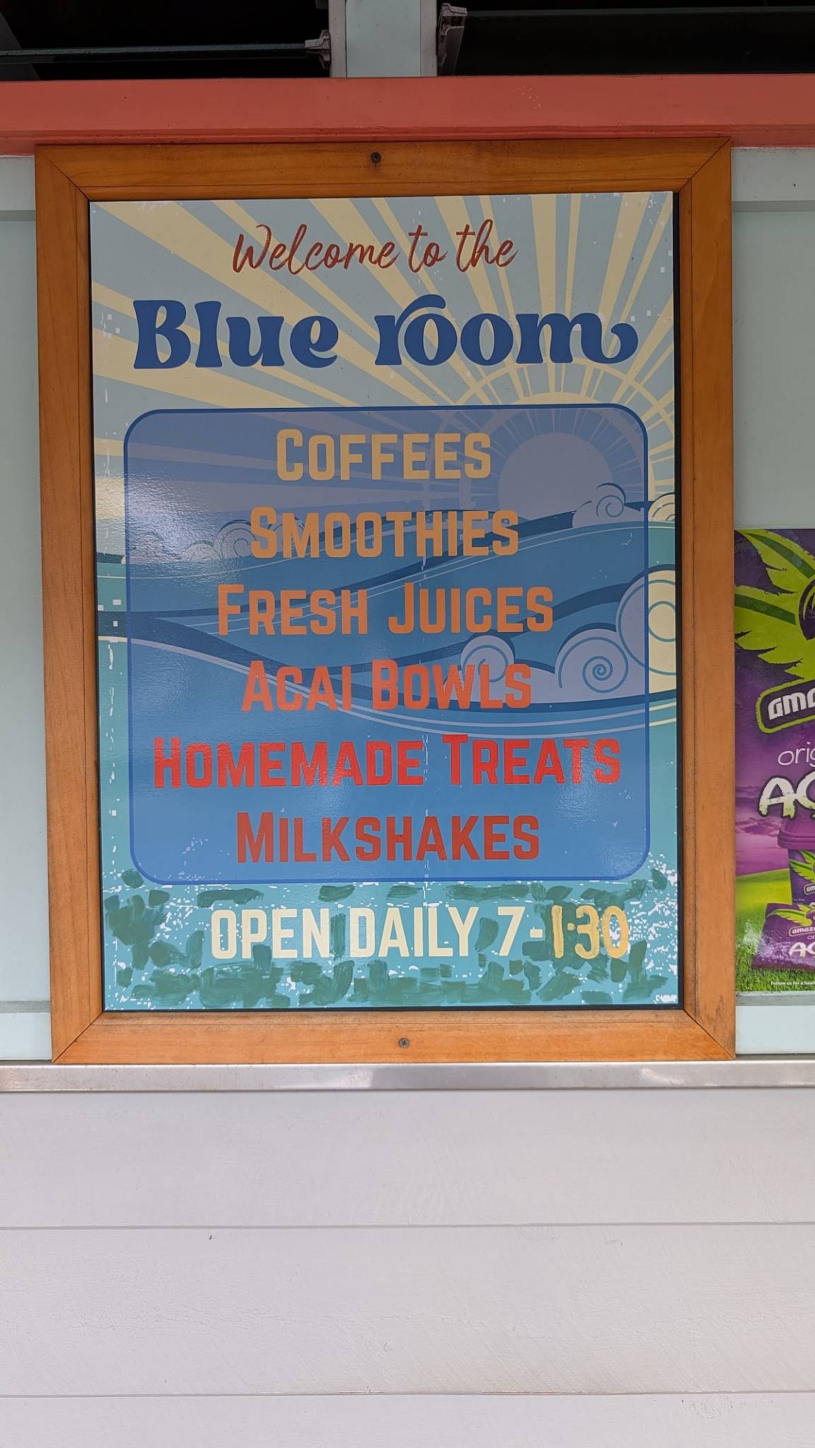 Menu at The Blue Room Cafe, Point Lookout
