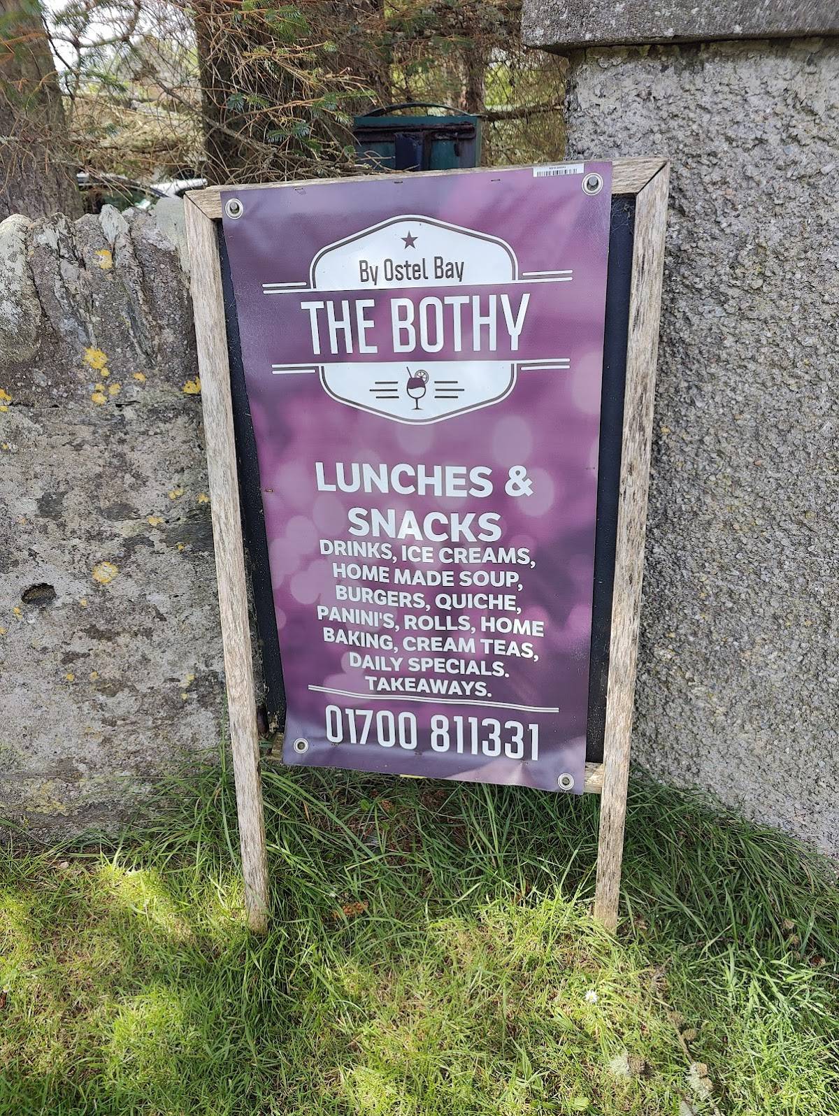 Menu at The Bothy by Ostel Bay cafe, England