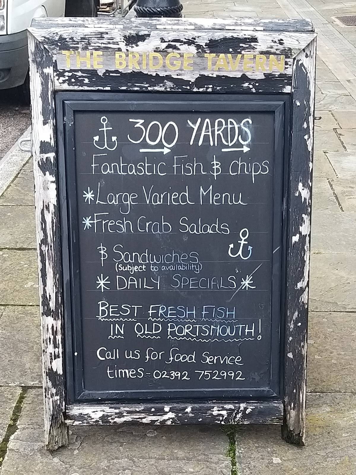 Menu at The Bridge Tavern pub & bar, Portsmouth