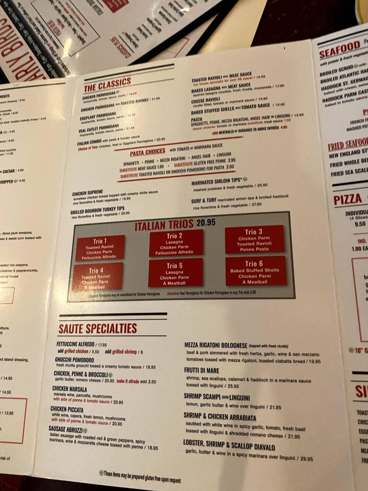 Menu at The Chateau Restaurant Braintree, Braintree