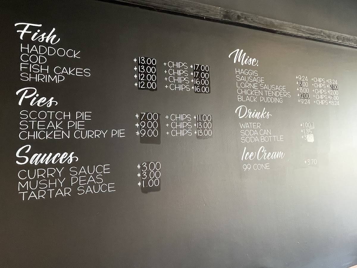 Carta del restaurante The Chipper, Katy