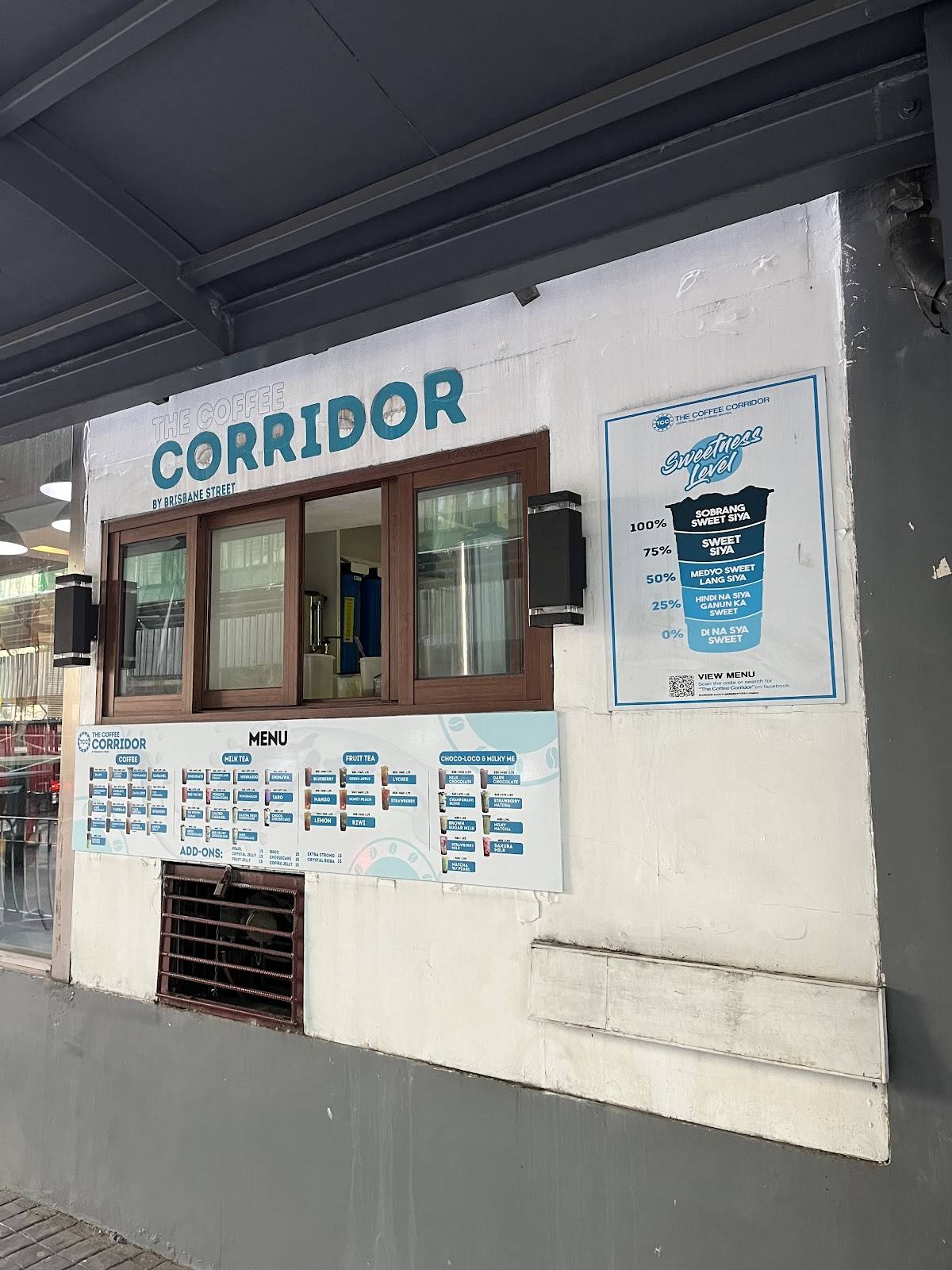 Menu at The Coffee Corridor by Brisbane Street, Makati