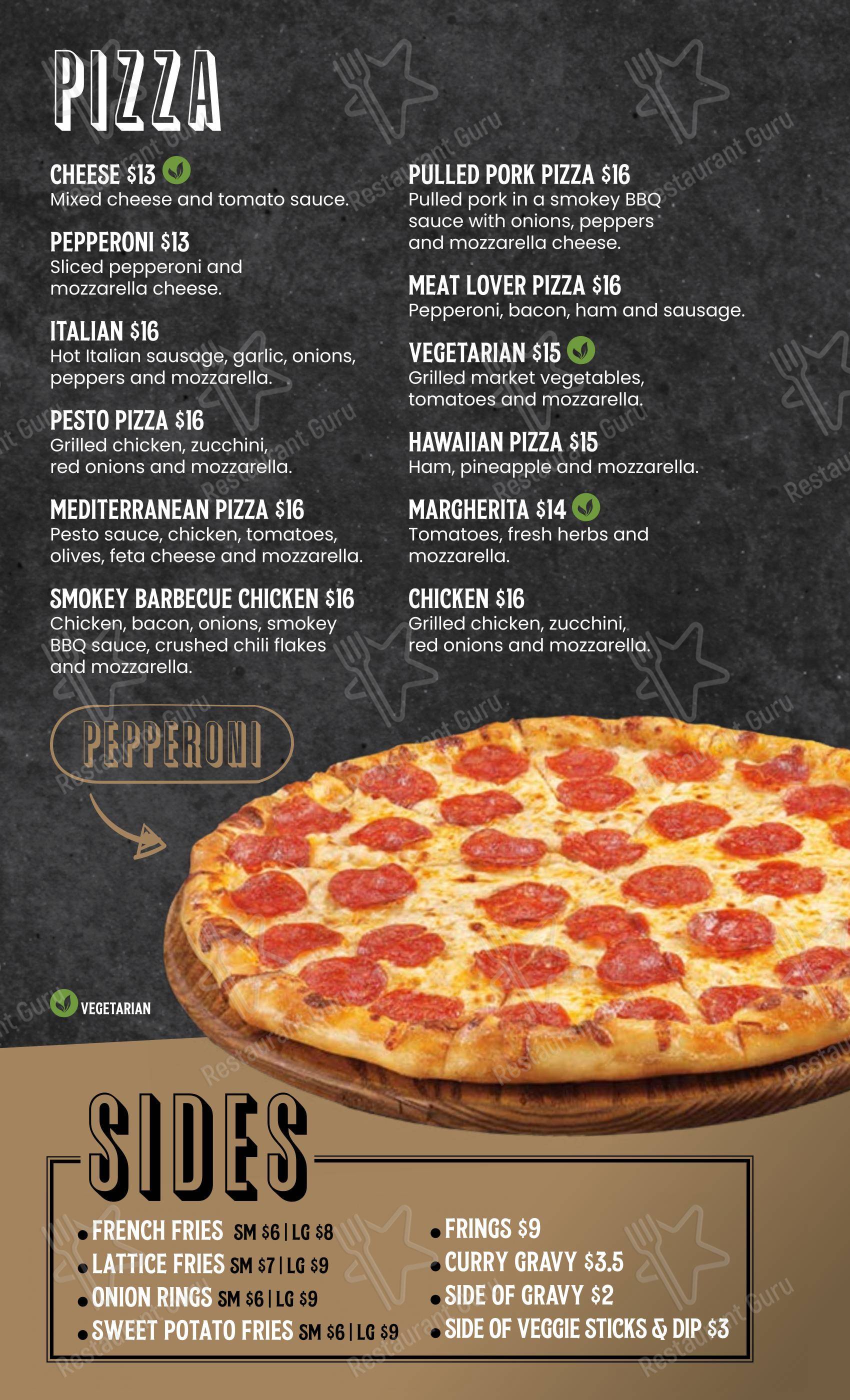 Menu at The Courtyard pub & bar, Courtice