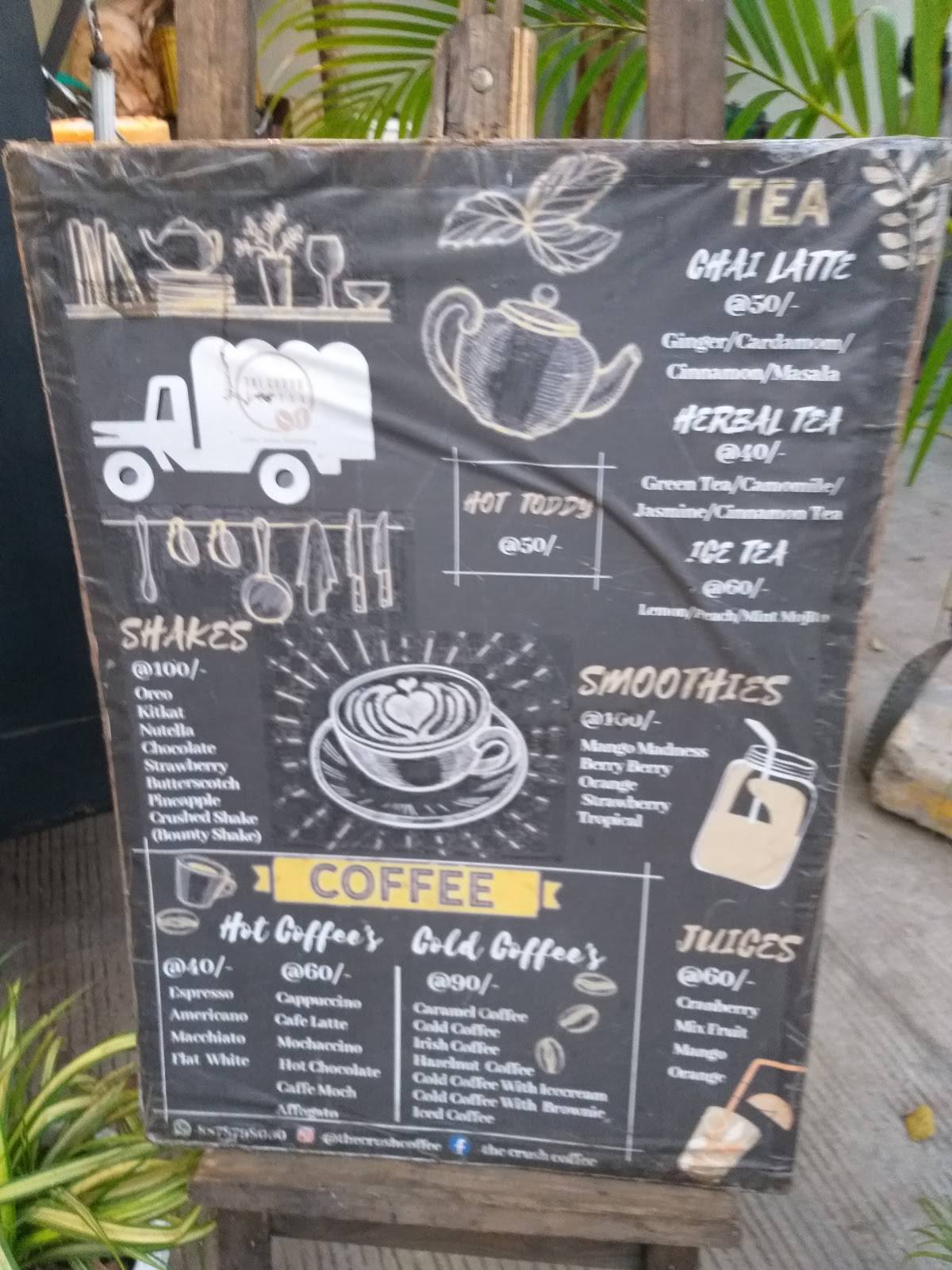 Menu at The Coffee Concept, Indore, Scheme No. 140