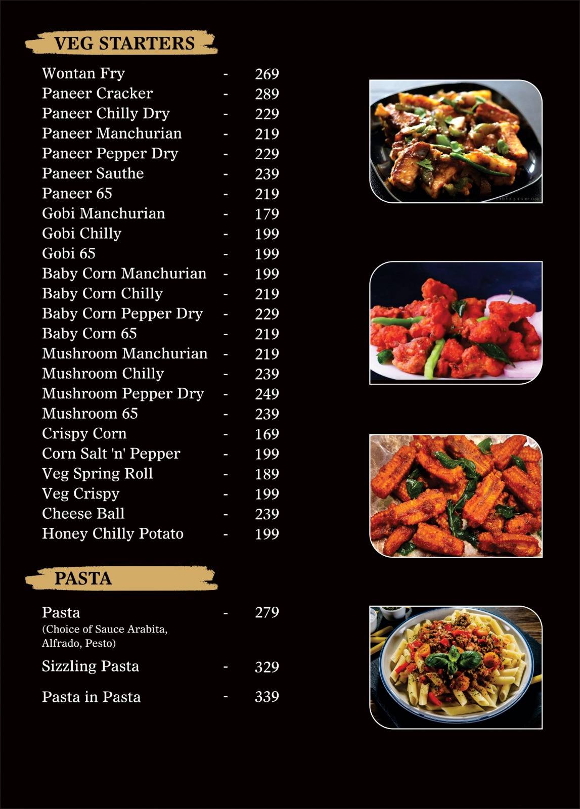 Menu at The Divine Roof Top Restuarant, Hubballi