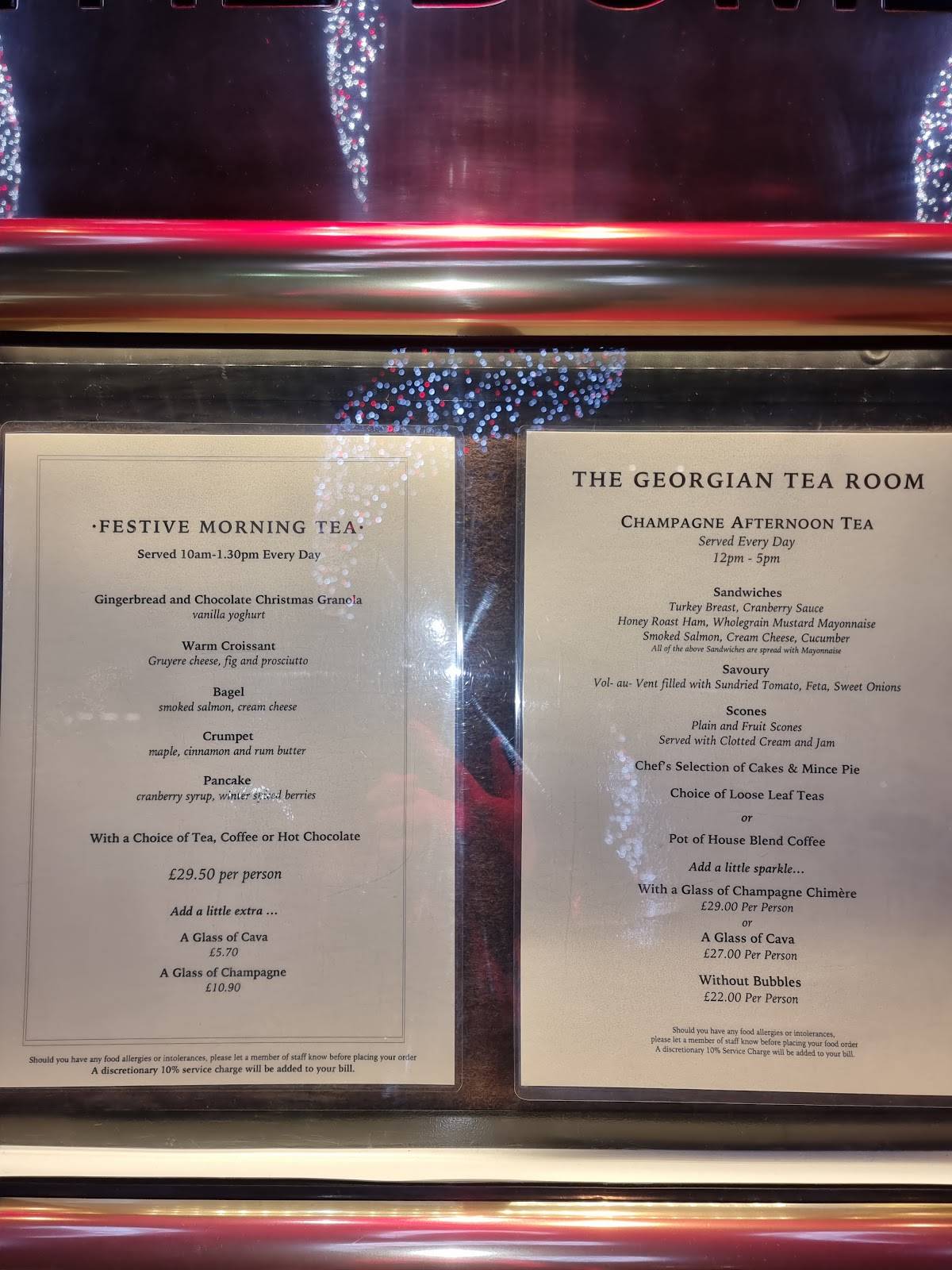 Menu at The Dome pub & bar, Edinburgh, 14 George St