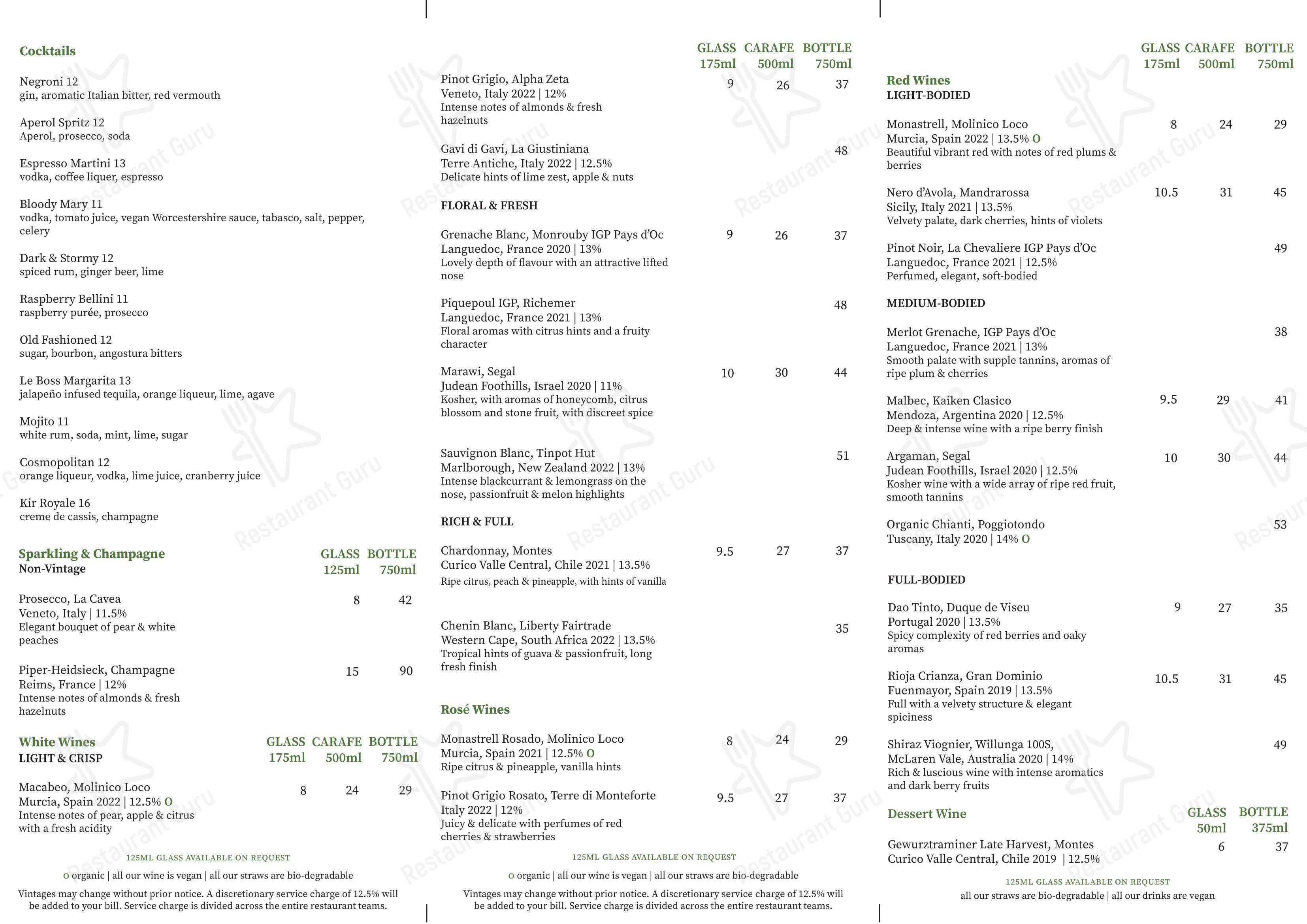 Menu at The Gate Hammersmith restaurant, London, 51 Queen Caroline St