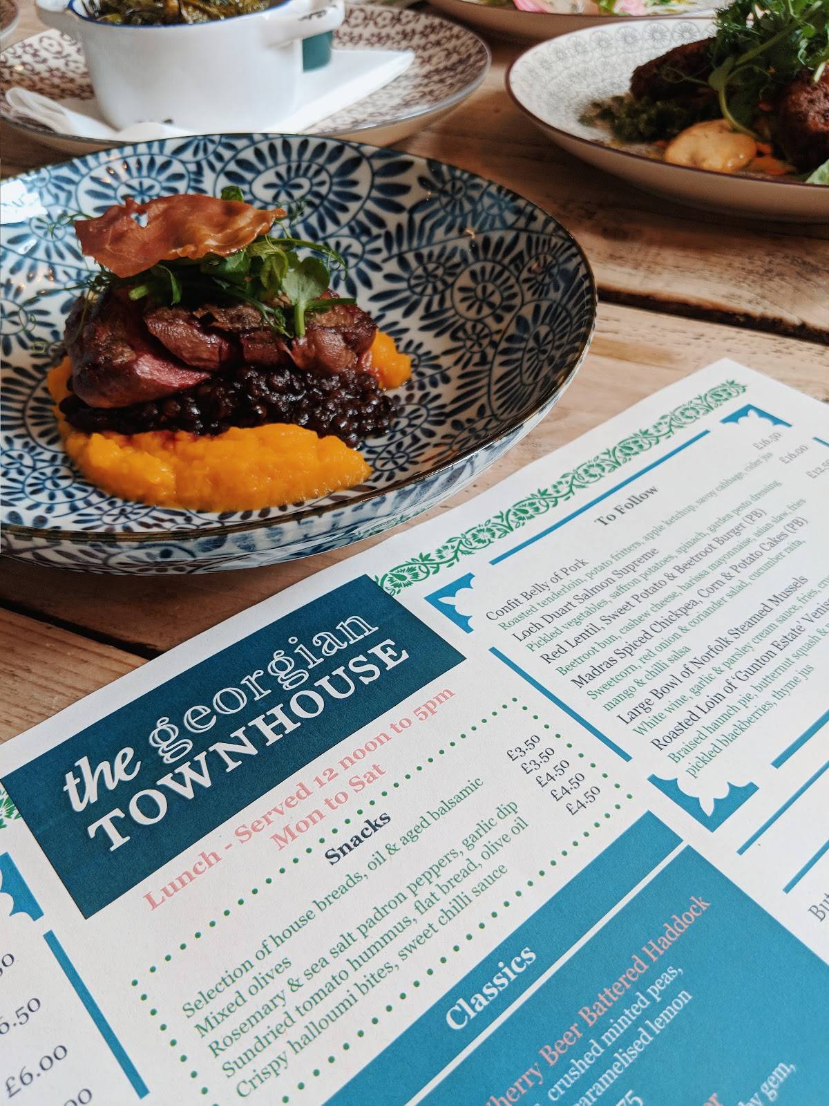 Menu at The Georgian Townhouse pub & bar, Norwich