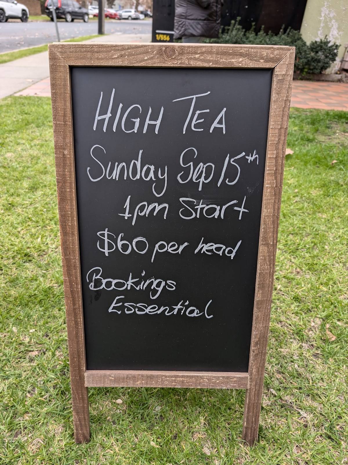 Menu at The Ginger Cat Tea House, Albury