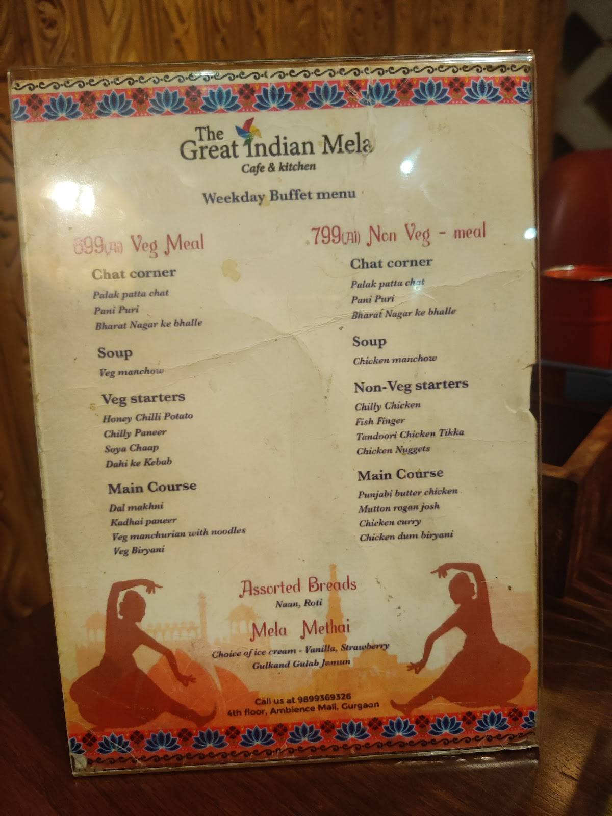 Menu at The Great Indian Mela, Gurugram, 4th Floor, Ambience Mall, NH 8