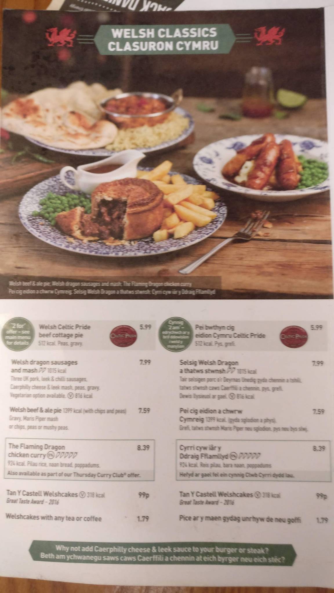 Menu at The Great Western - JD Wetherspoon pub & bar, Cardiff, 64 St ...