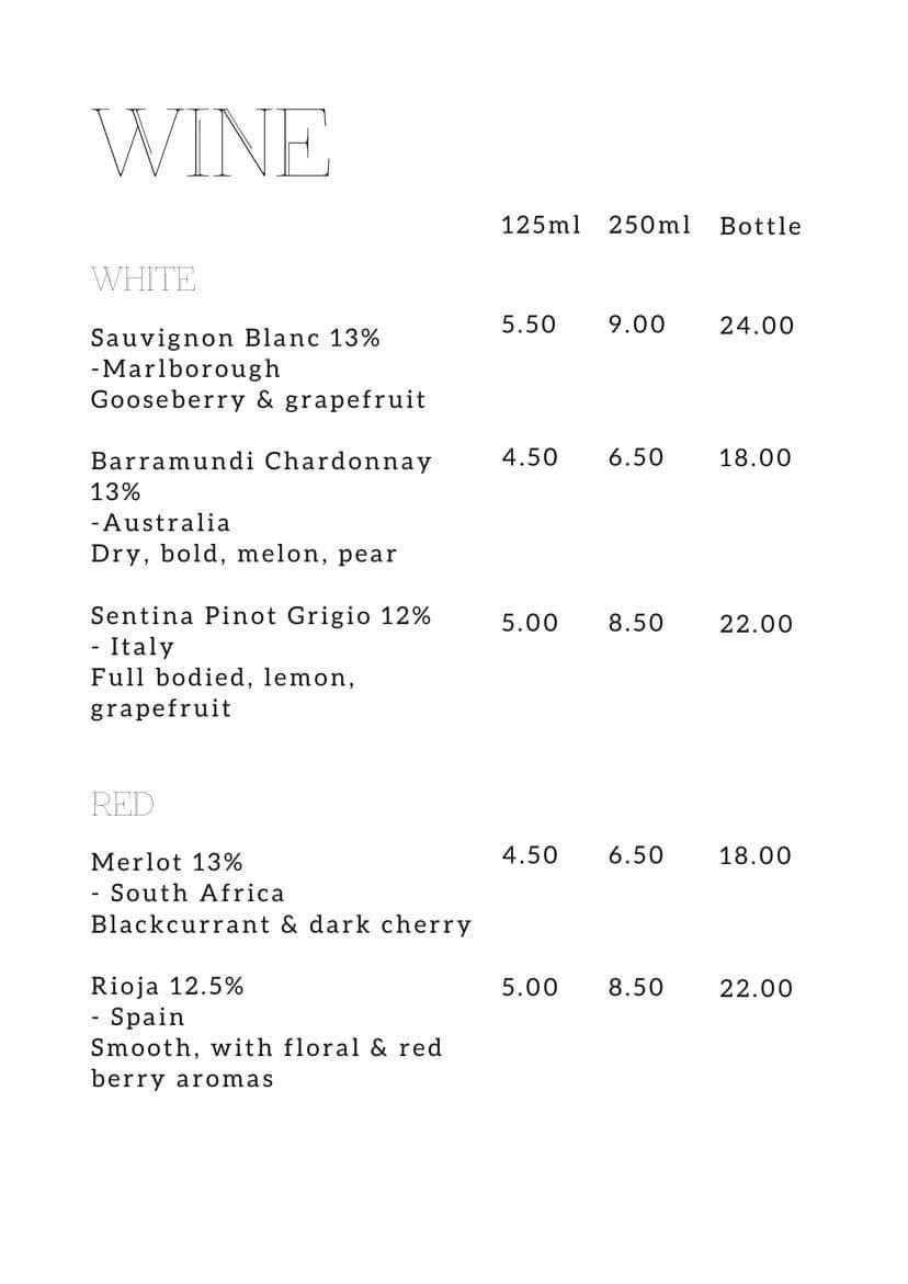 Menu at The Grumpy Chef restaurant, Seaford