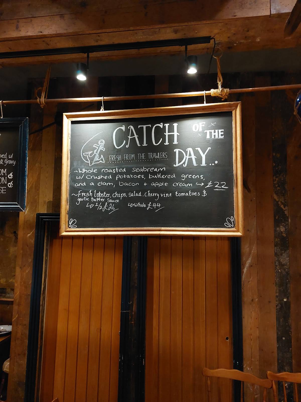 Menu at The Harbour Inn pub & bar, Folkestone