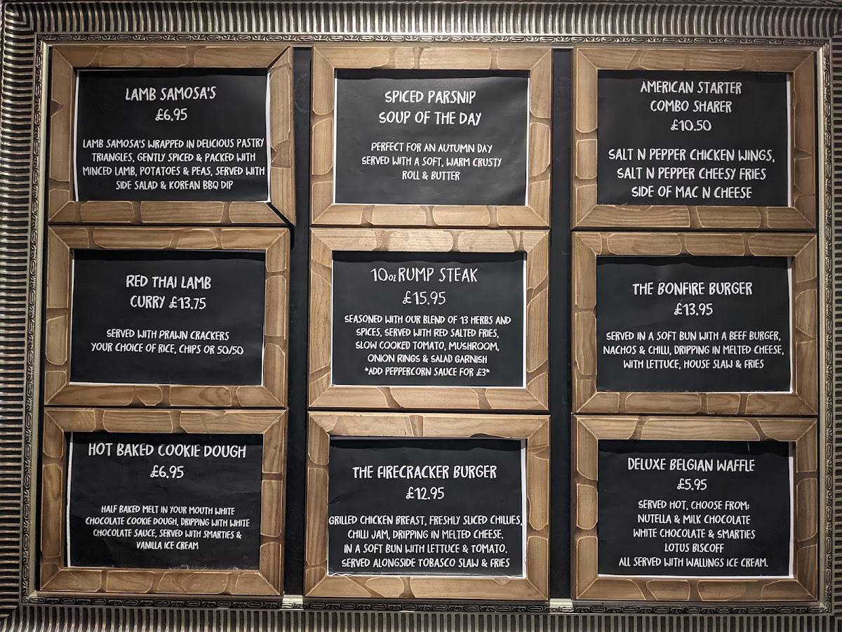 Menu at The Horns Inn pub & bar, Garstang