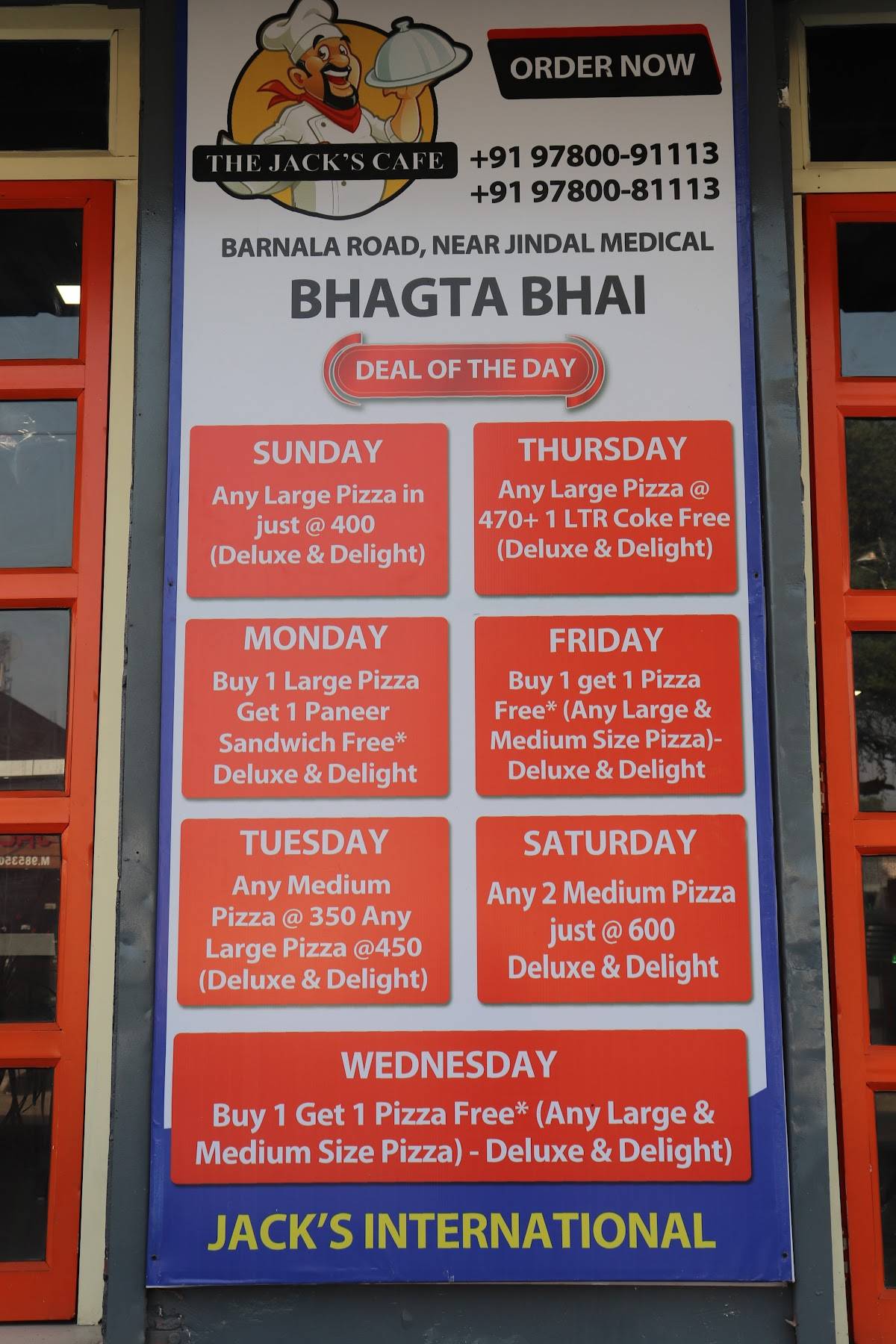 Menu at The Jack's Cafe (Randeep Singh), Bhagta Bhai Ka
