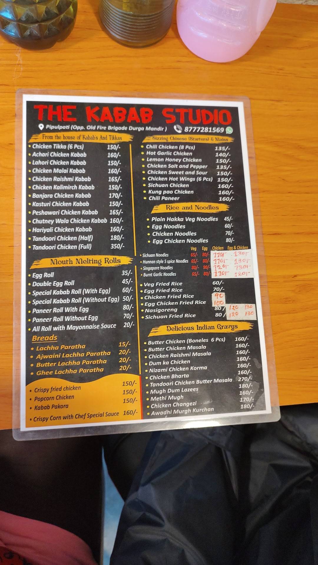 Menu at The Kabab Studio, Kolkata, 42