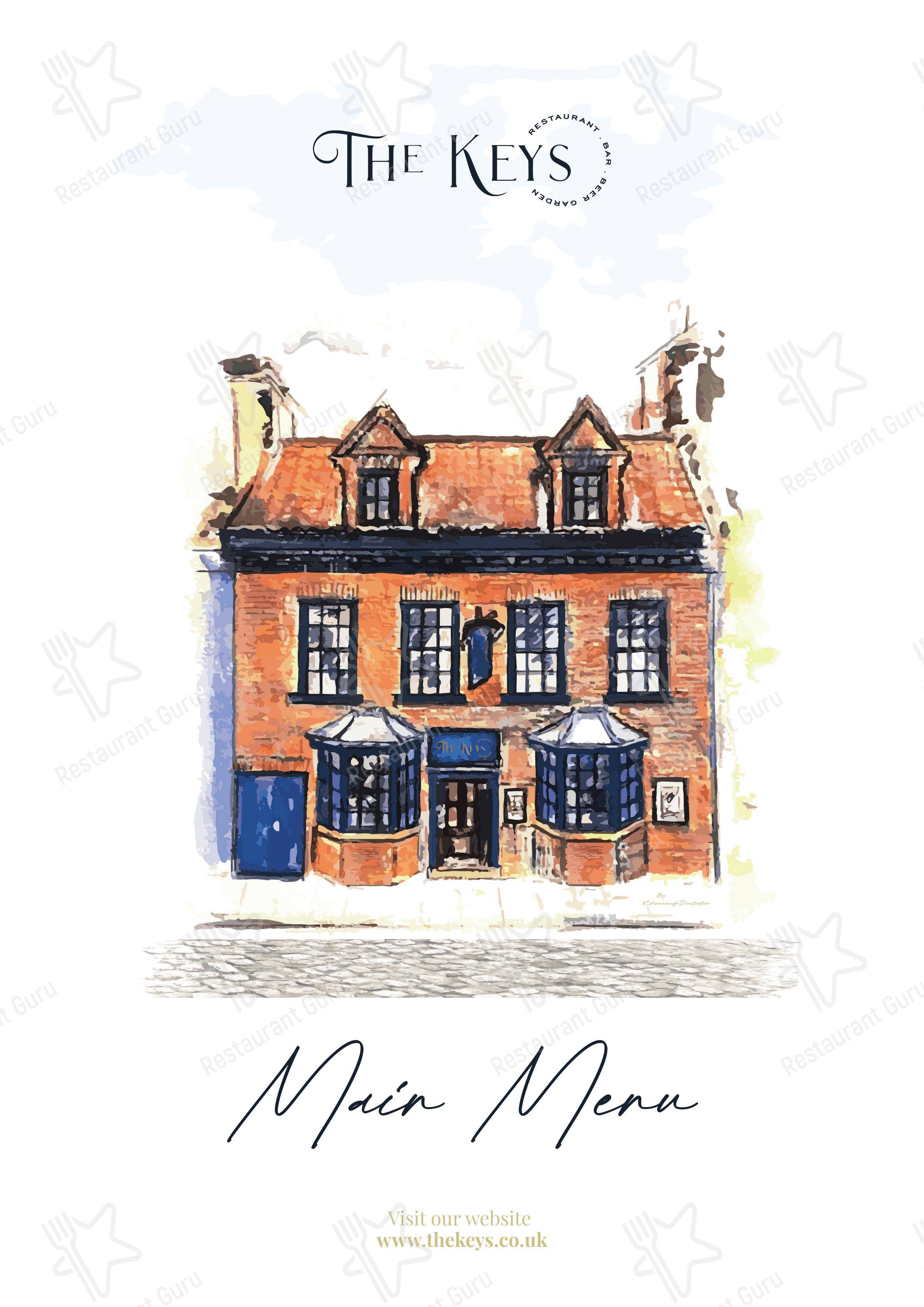 Menu at The Keys Yarm - Restaurant & Venue Hire, Yarm