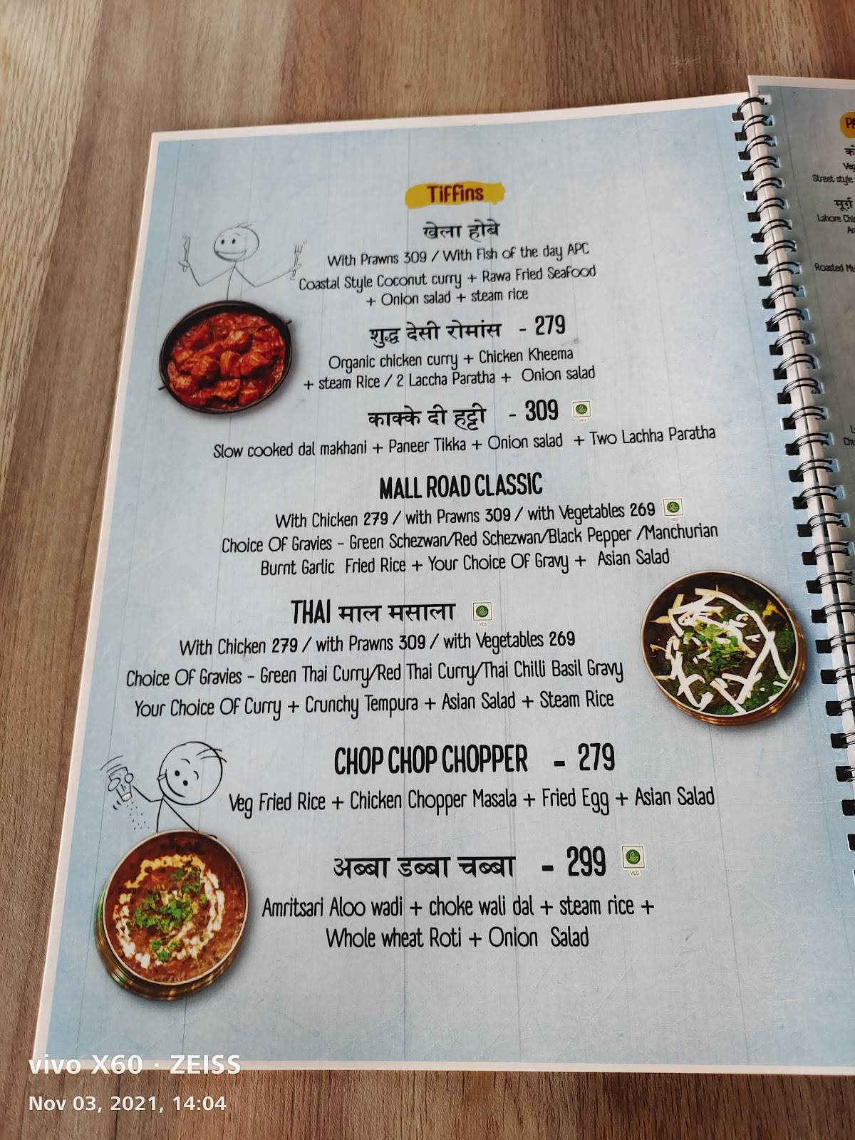 Menu at The Kitchen On Top, Margao