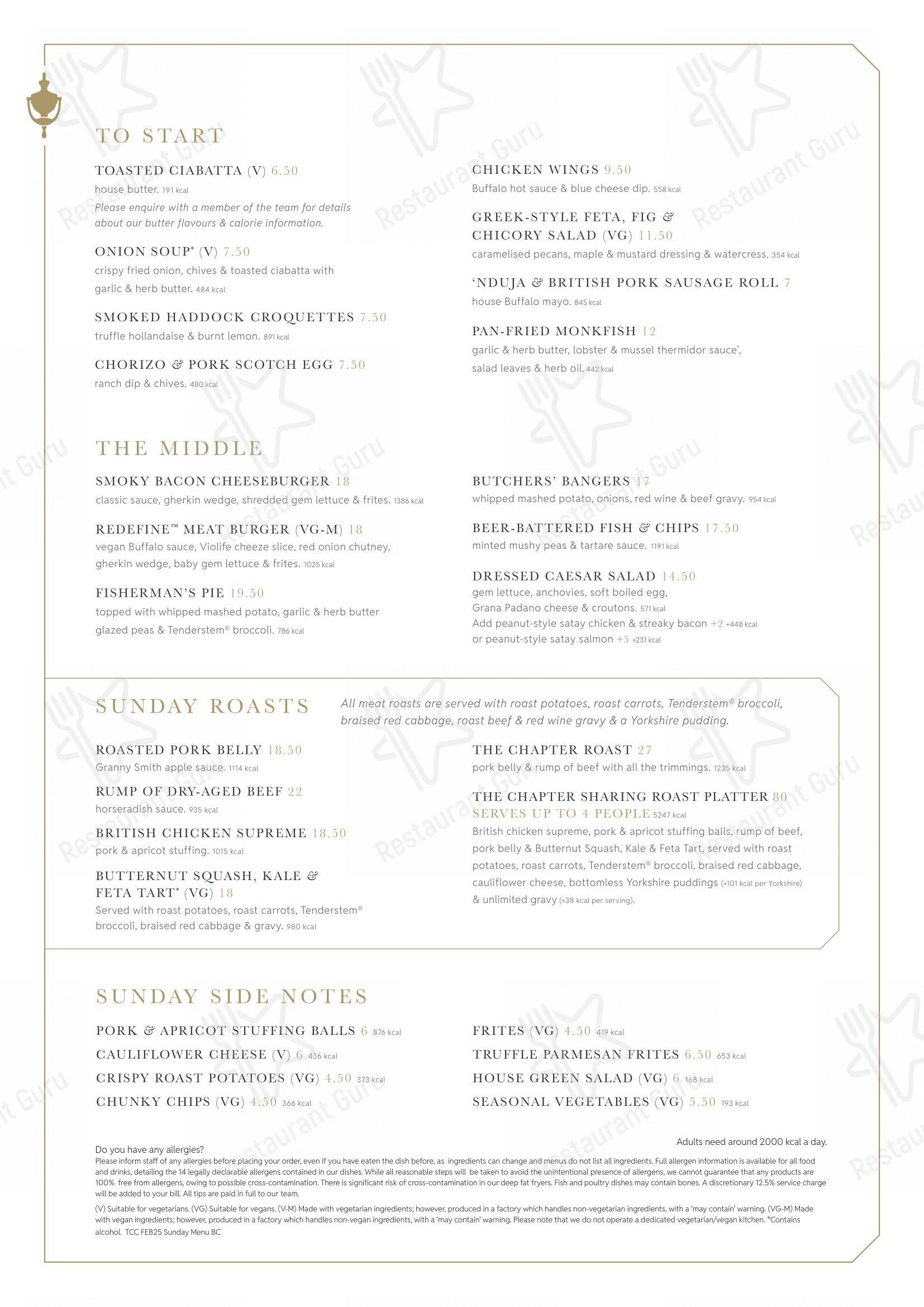 Menu at The Leopard - Bishop's Tachbrook pub & bar, Royal Leamington Spa