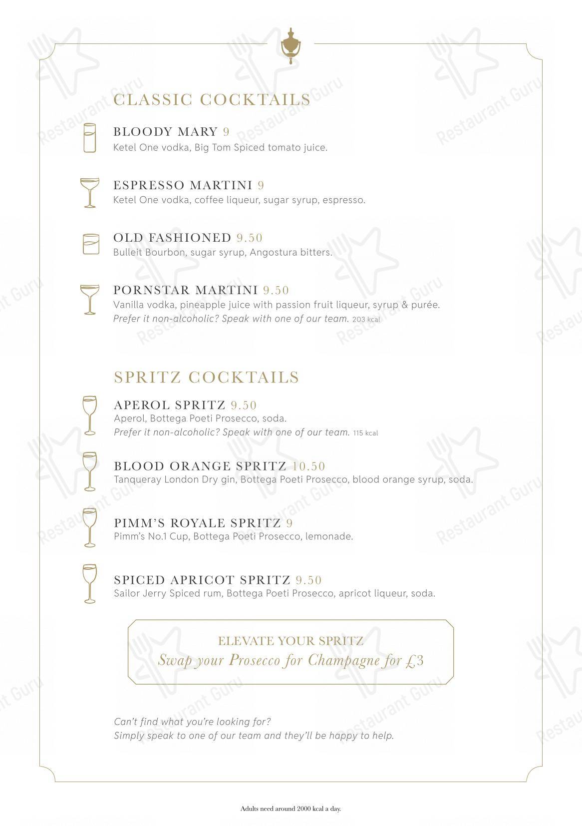 Menu at The Leopard - Bishop's Tachbrook pub & bar, Royal Leamington Spa