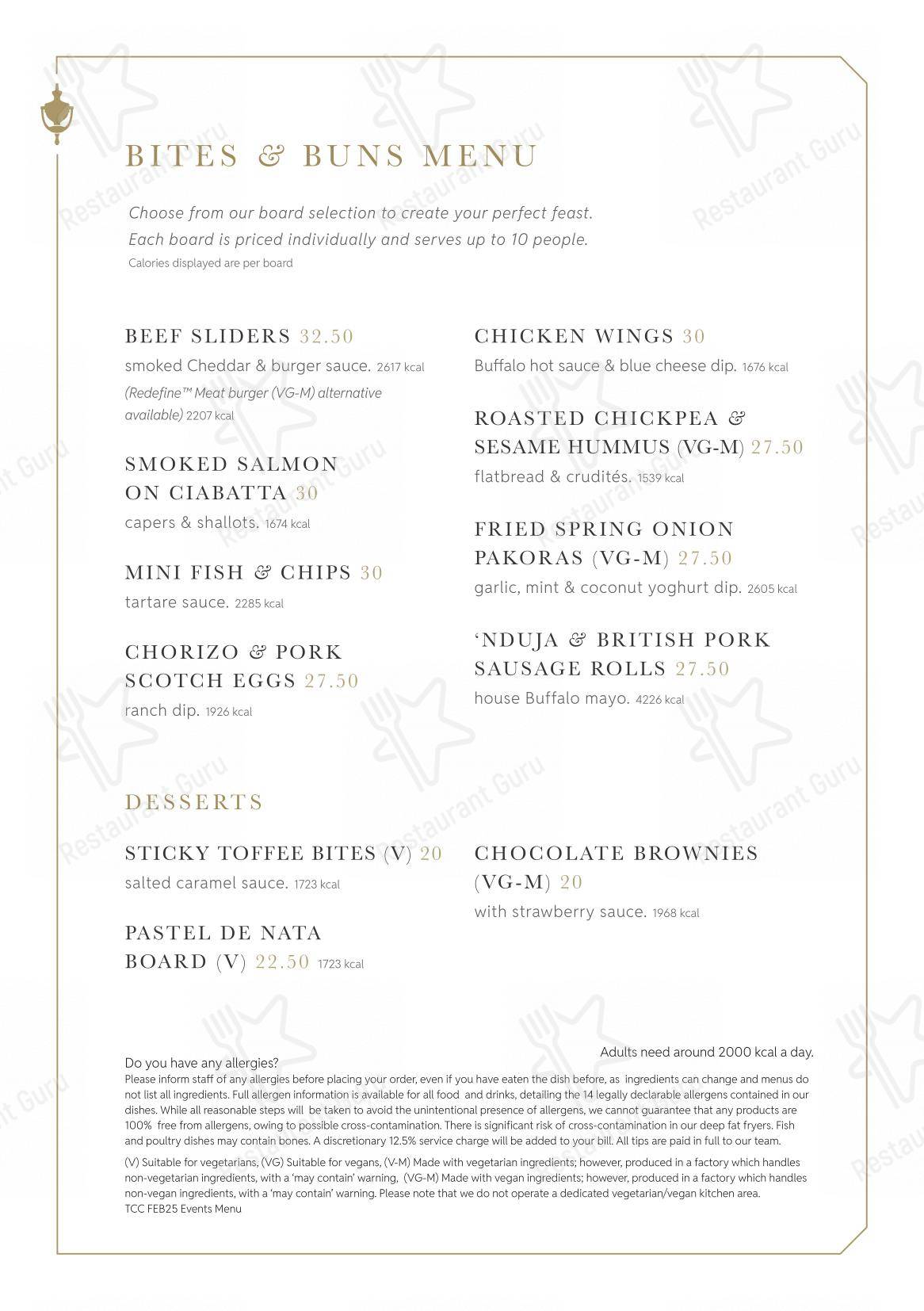 Menu at The Leopard - Bishop's Tachbrook pub & bar, Royal Leamington Spa
