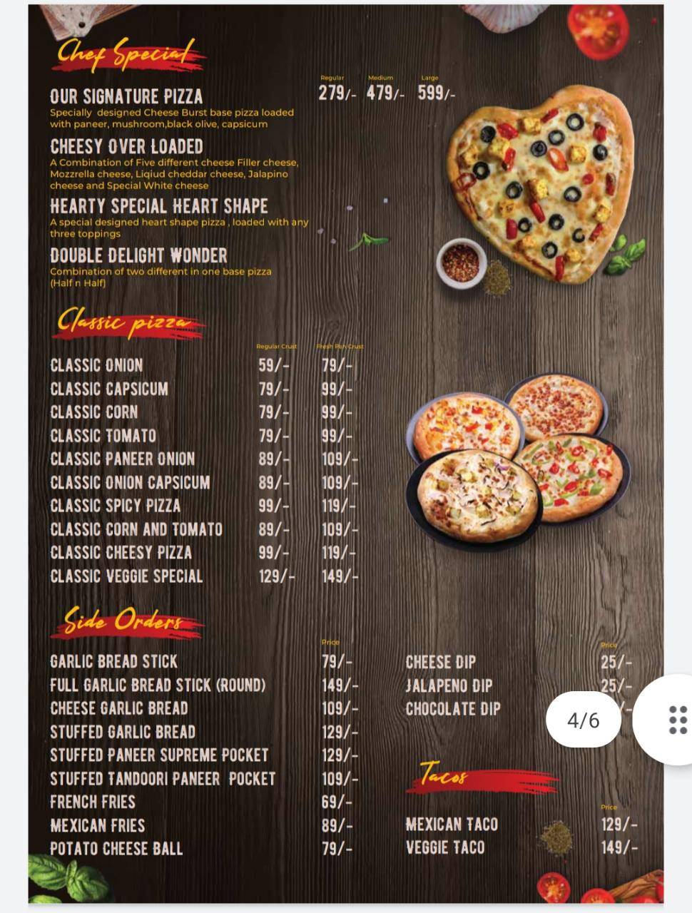 Menu at The Lio' Pizza, Ahmedabad, Shop No 1