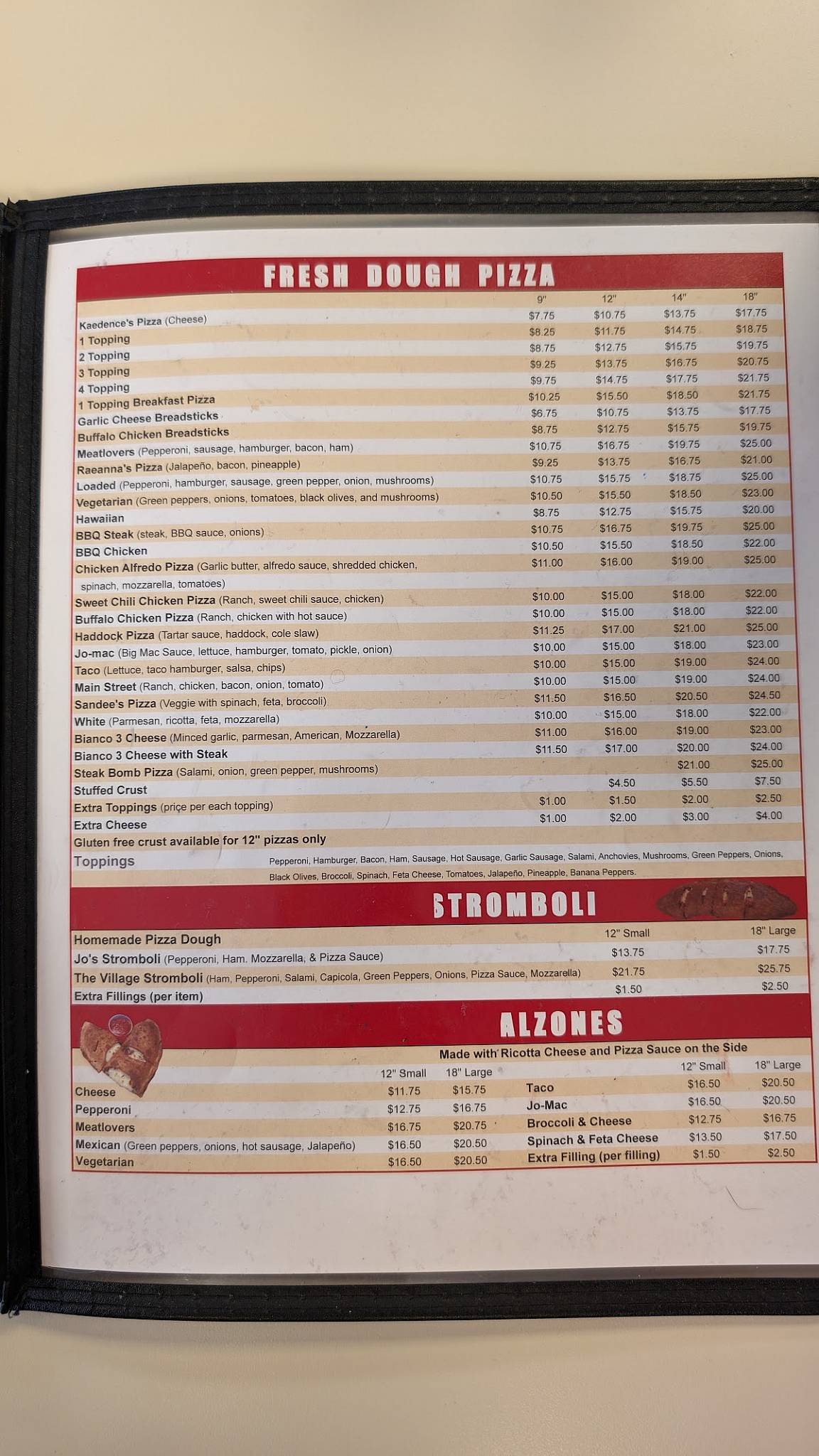 Menu at The Maple Pig BBQ, Presque Isle