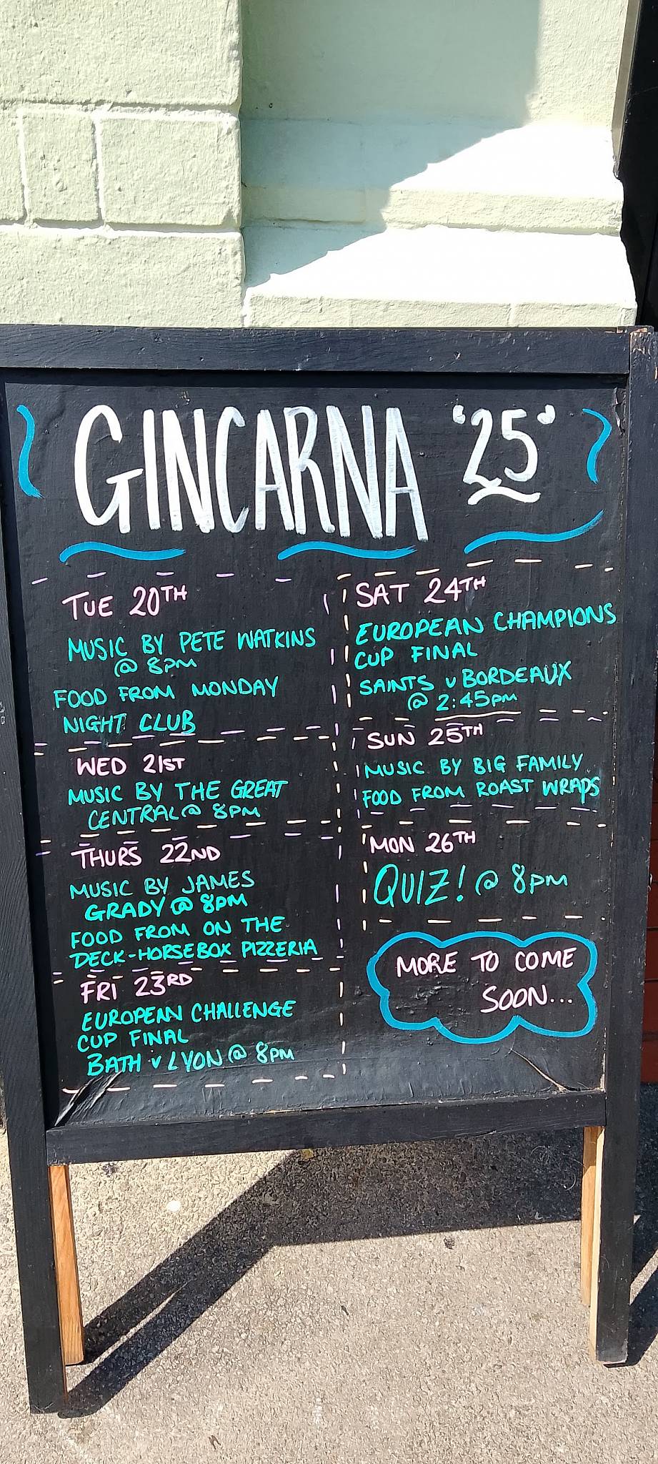 Menu at The Merchant's Inn pub & bar, Rugby