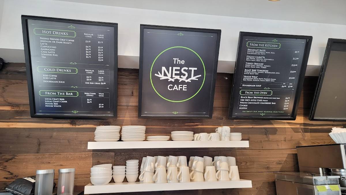 Menu at The Nest Cafe, View Royal