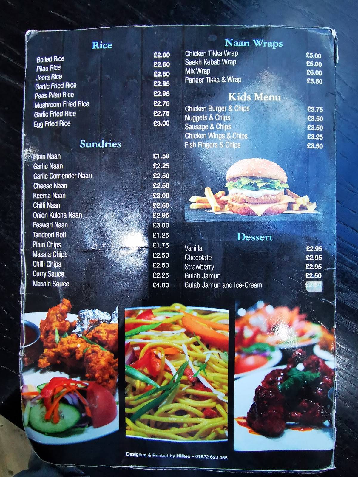 Menu at Hen & Chickens Bar & Grill, West Bromwich