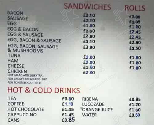 Menu at Nosherey Cafe Restaurant, London