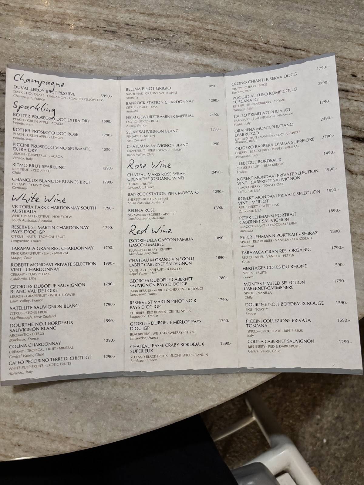 Menu at The Oxygen Beachfront Oasis restaurant, Pattaya City, 400/1098 ...