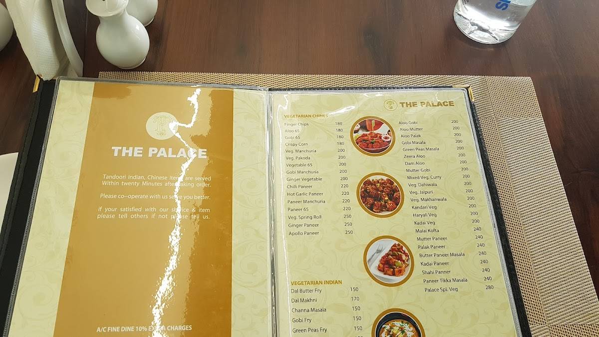 Menu at The Palace Hotel NH9, Rudraram