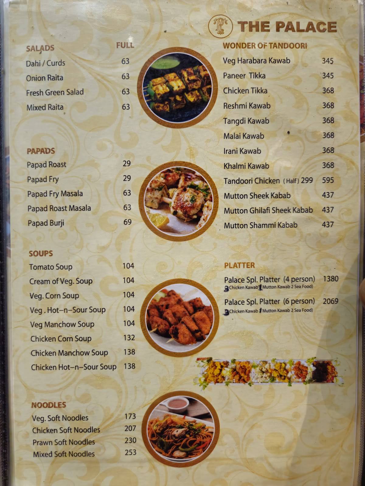 Menu at The Palace Hotel NH9, Rudraram
