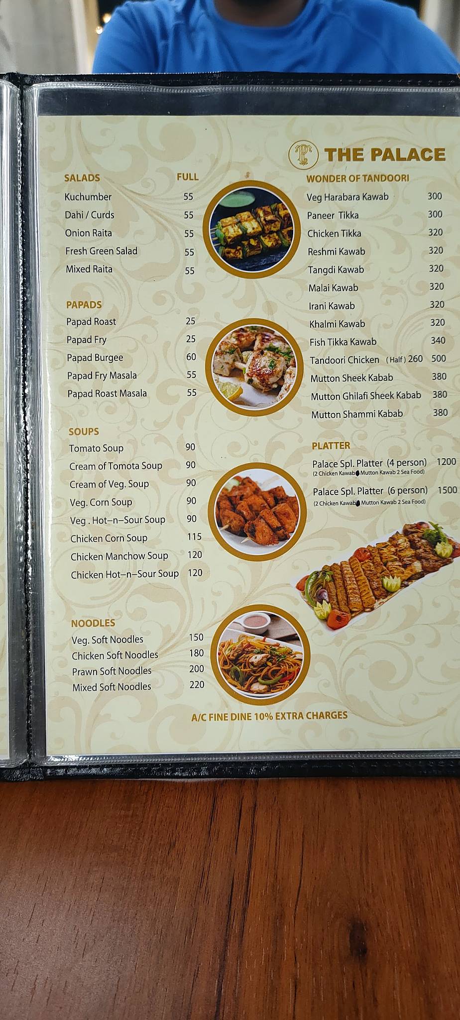 Menu at The Palace Hotel NH9, Rudraram