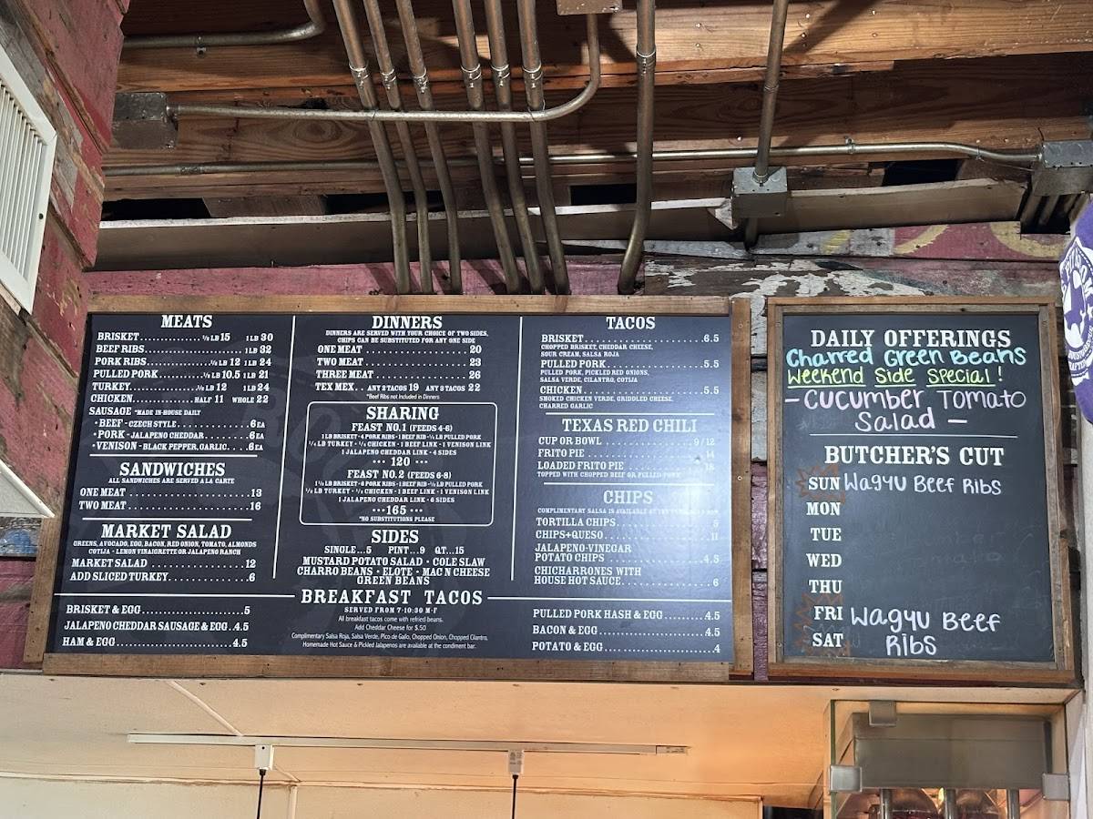 Menu at The Pit Room BBQ, Houston, Richmond Ave.