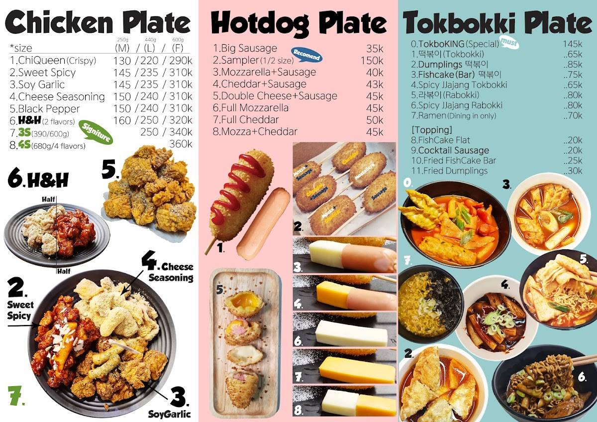 Menu at The Plate restaurant, Ho Chi Minh City, 3A Đ. Trần Ngọc Diện