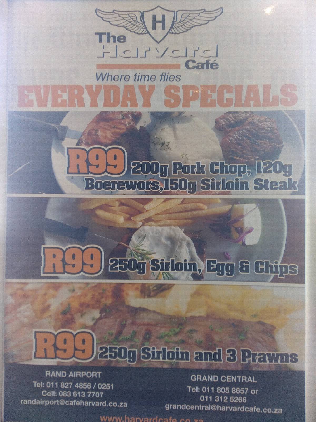 Carta del restaurante The Propeller On Grand, Midrand