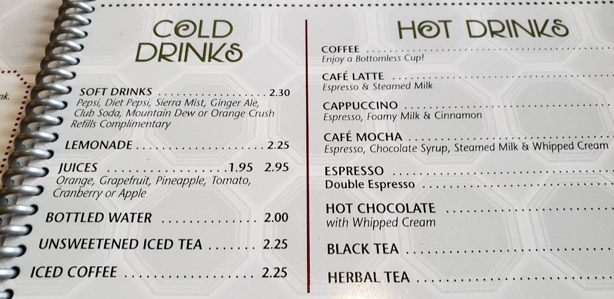 Menu at The Randolph Diner Bar & Grill, Randolph, 517 NJ-10