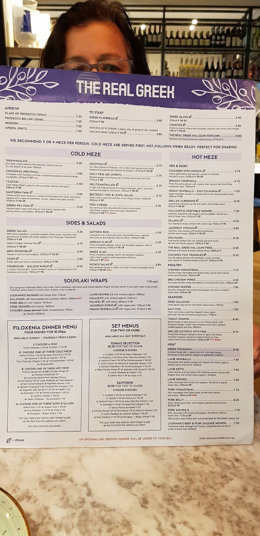 Menu at The Real Greek Solihull restaurant, Solihull
