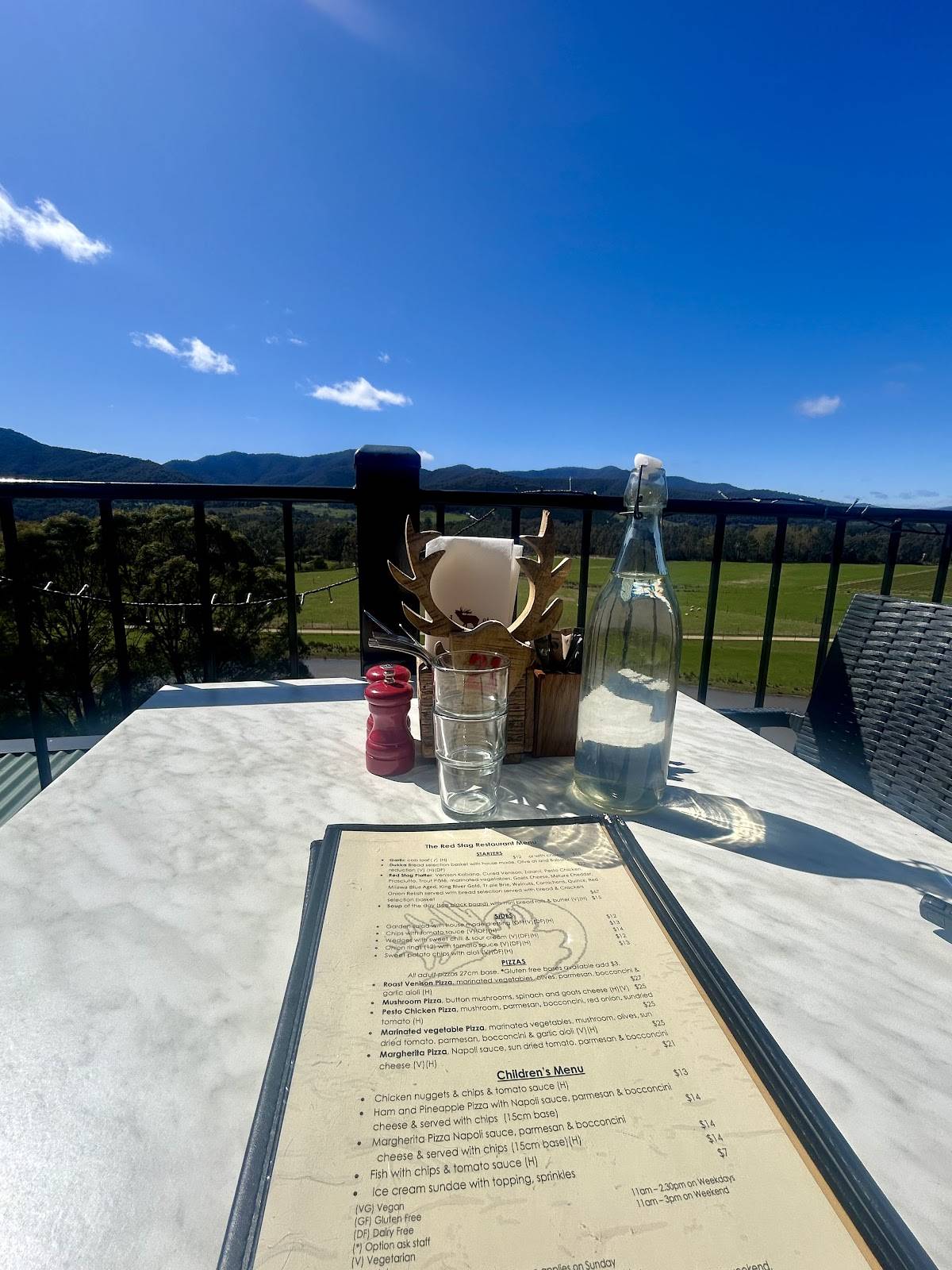 Menu at The Red Stag Restaurant, Eurobin