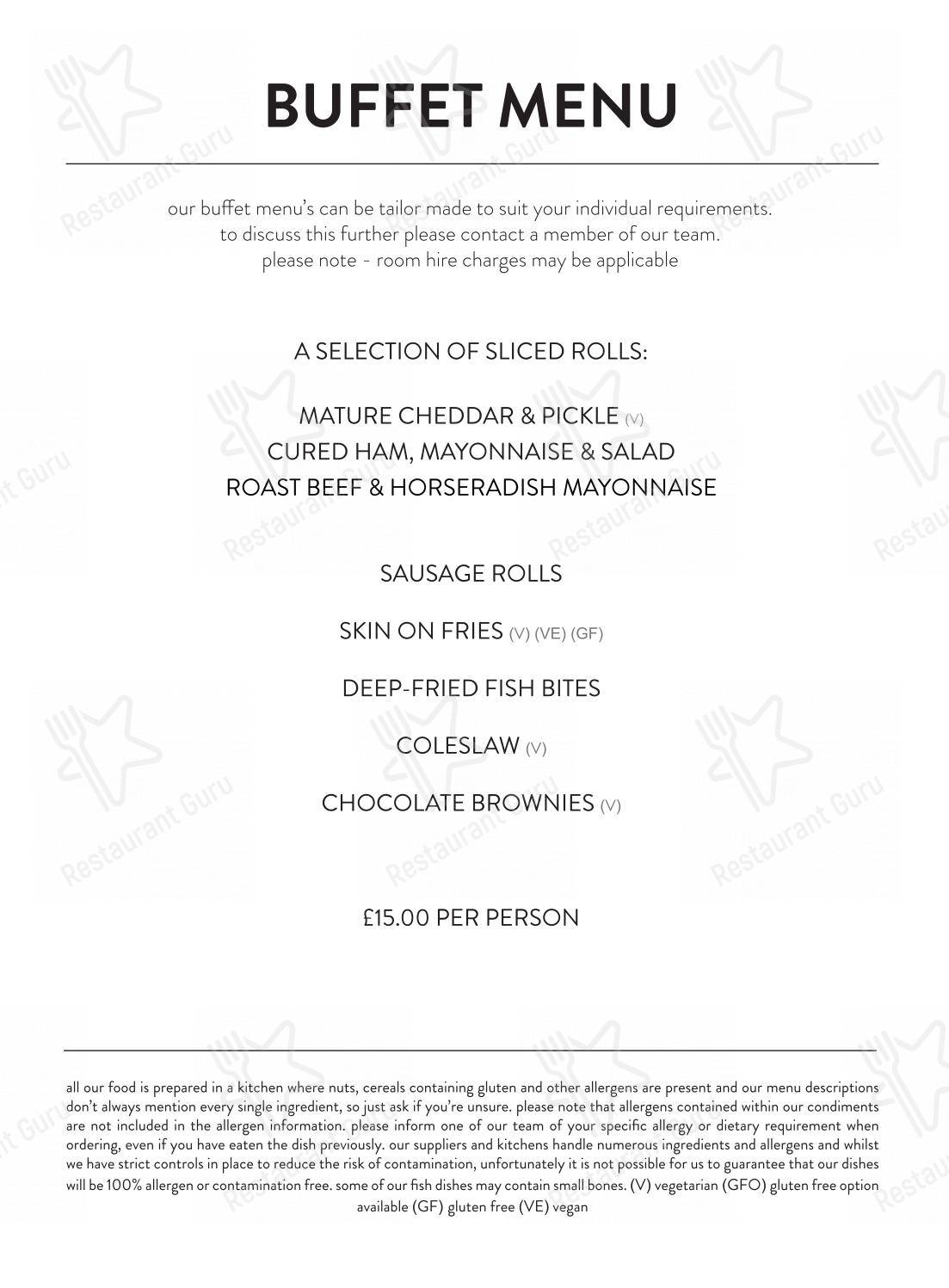 Menu at The Riverside pub & bar, Farndon