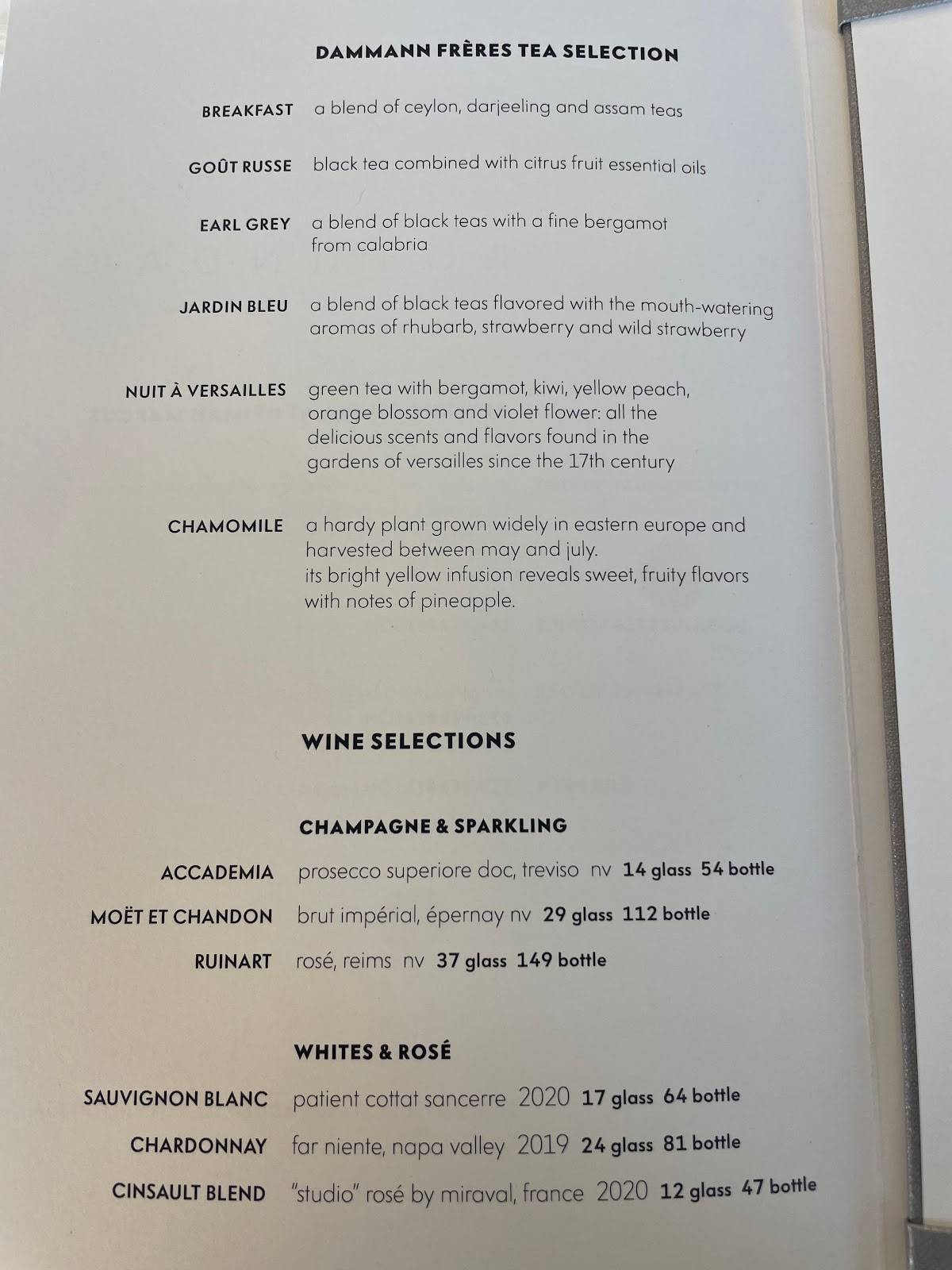 Menu at The Rotunda pub & bar, San Francisco