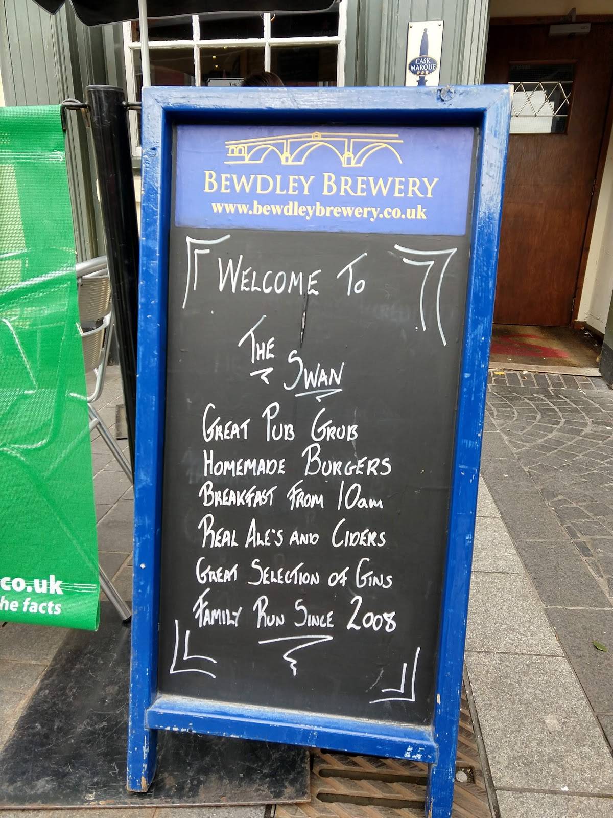 Menu at The Swan pub & bar, Kidderminster, Vicar St