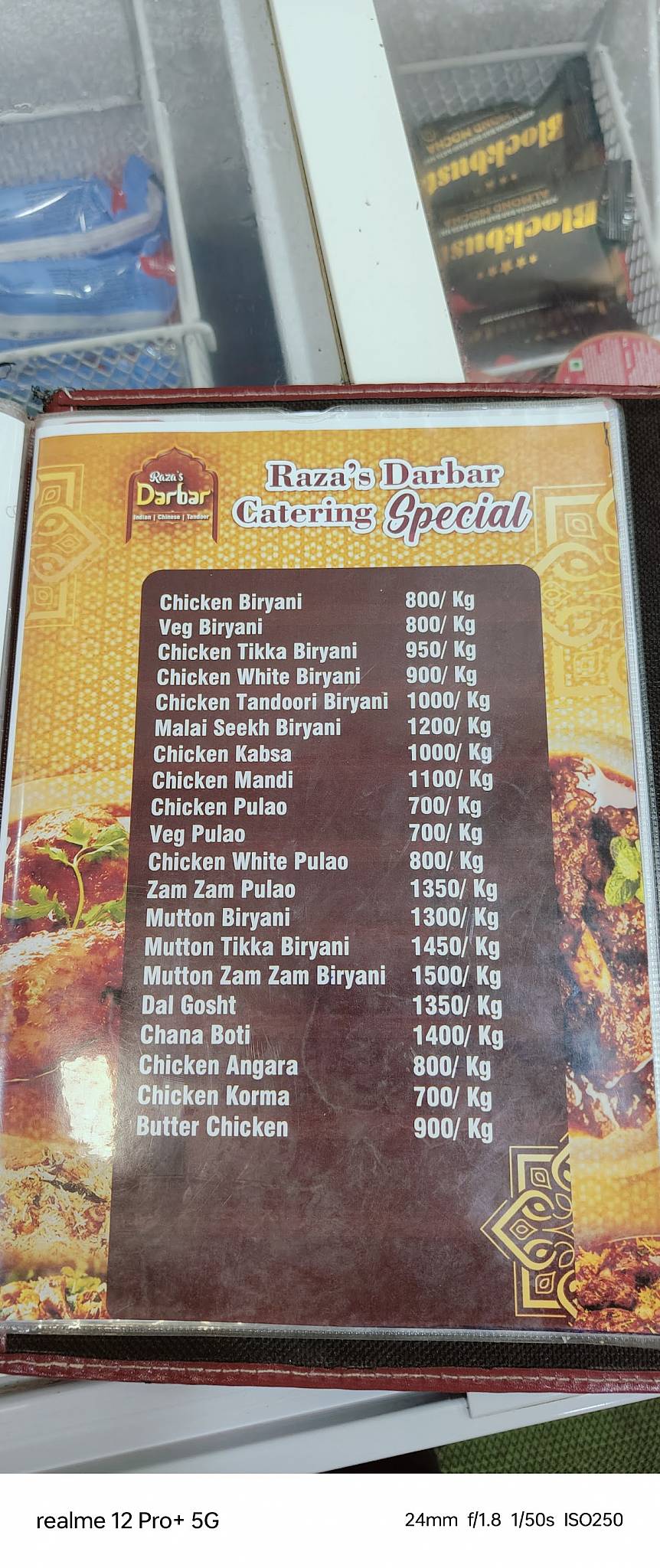 Menu at The TAWA' S BIRYANIWALA RESTAURANT, Dapoli