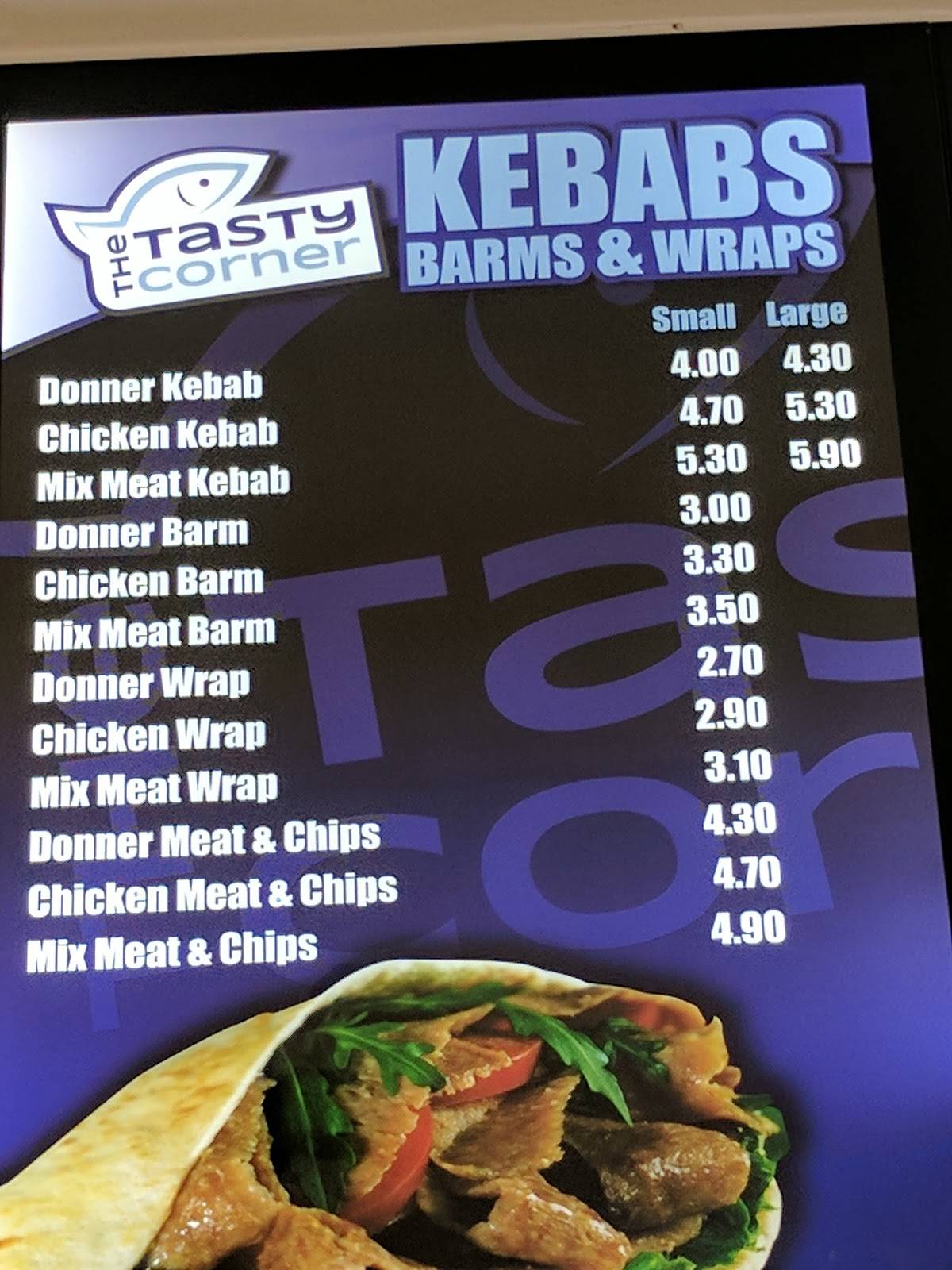 Menu at The Tasty Corner fast food, St Helens