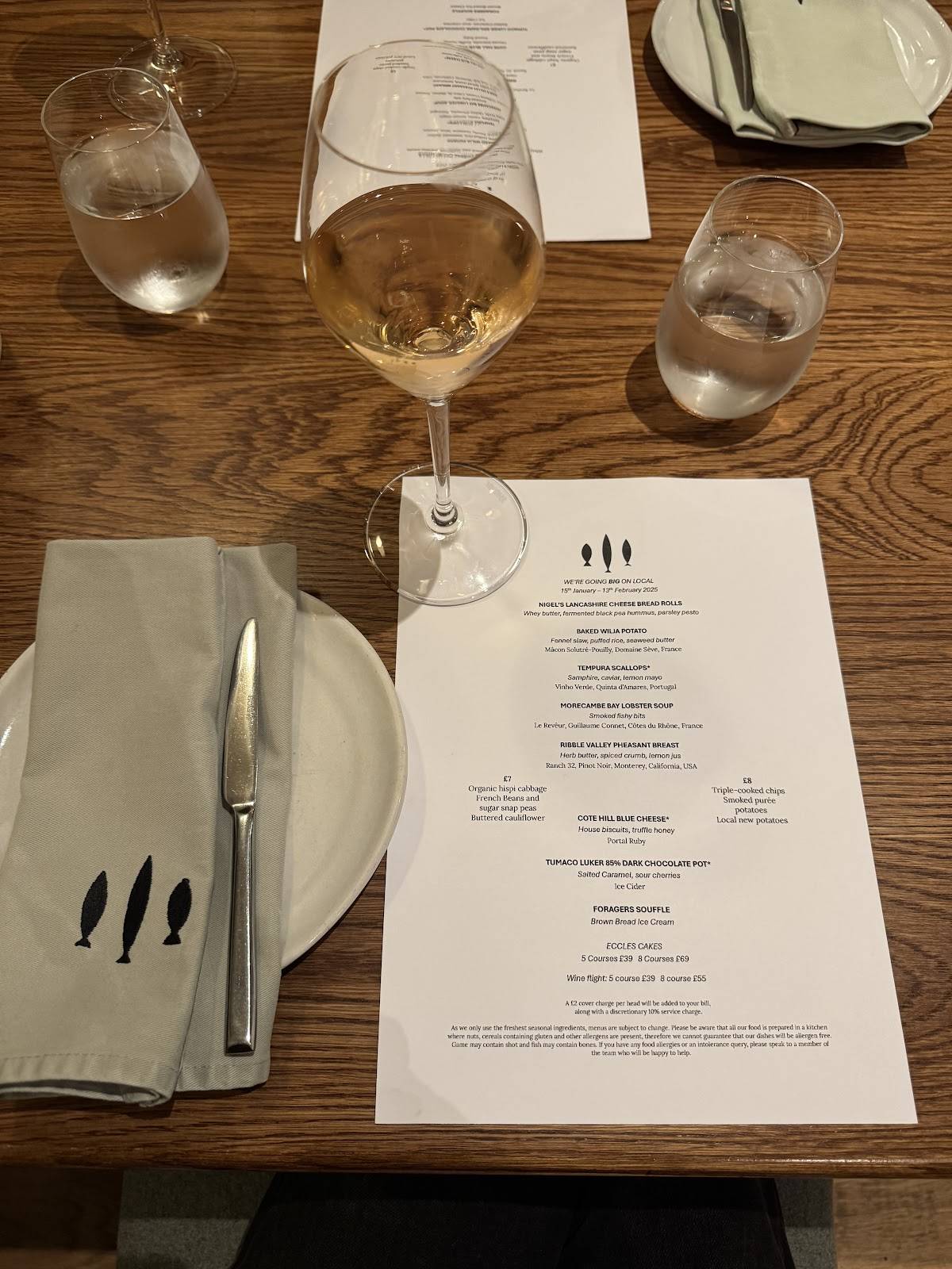 Menu at The Three Fishes pub & bar, Clitheroe, Mitton Rd
