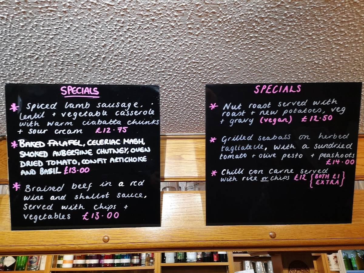 Menu at The Tudor Arms pub & bar, Slimbridge