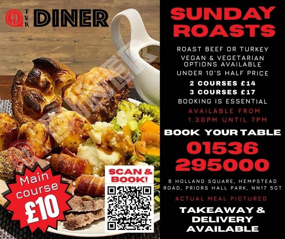 Menu at The Village Kitchen Diner restaurant, Corby